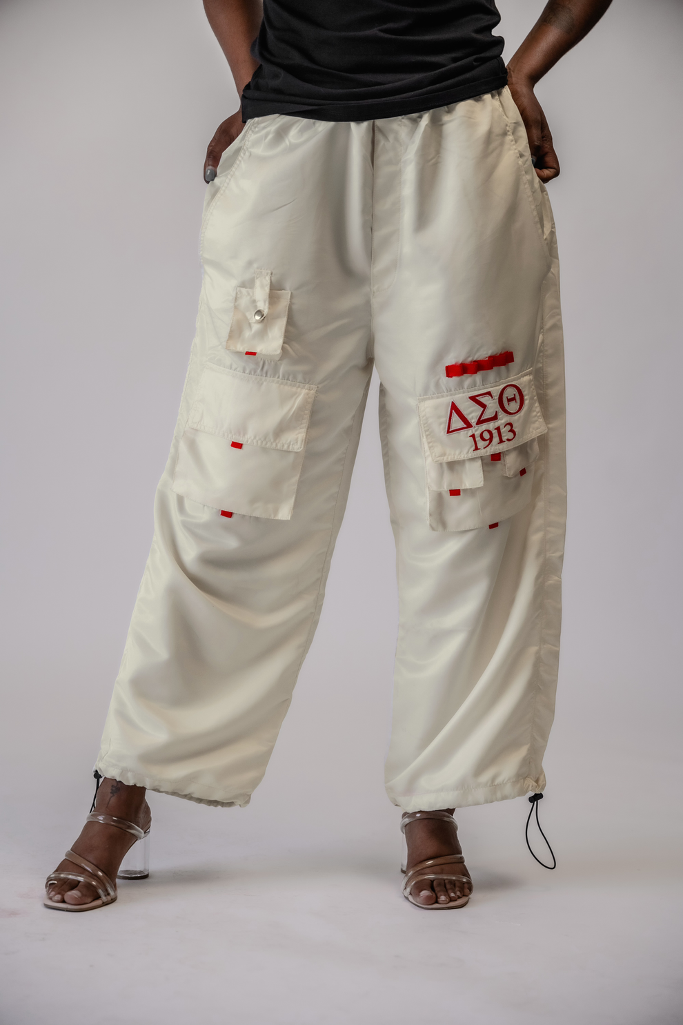 Delta Sigma Theta Cargo Parachute Pants – JT Greeks